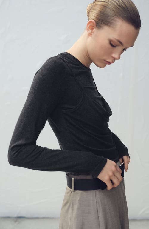 MANGO Drape Top